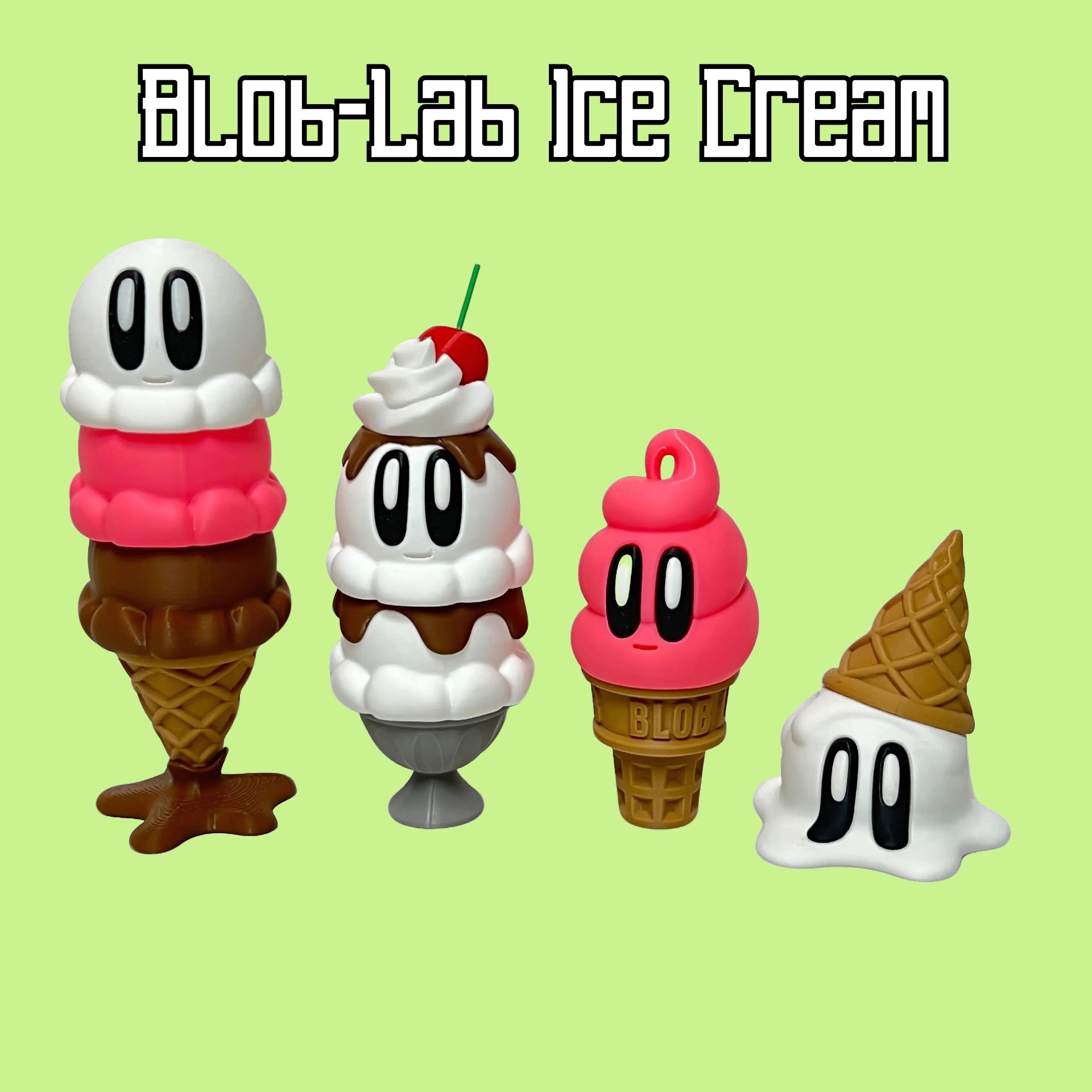 Blob Ice Cream Mixable Figures – Roth 3D Prints