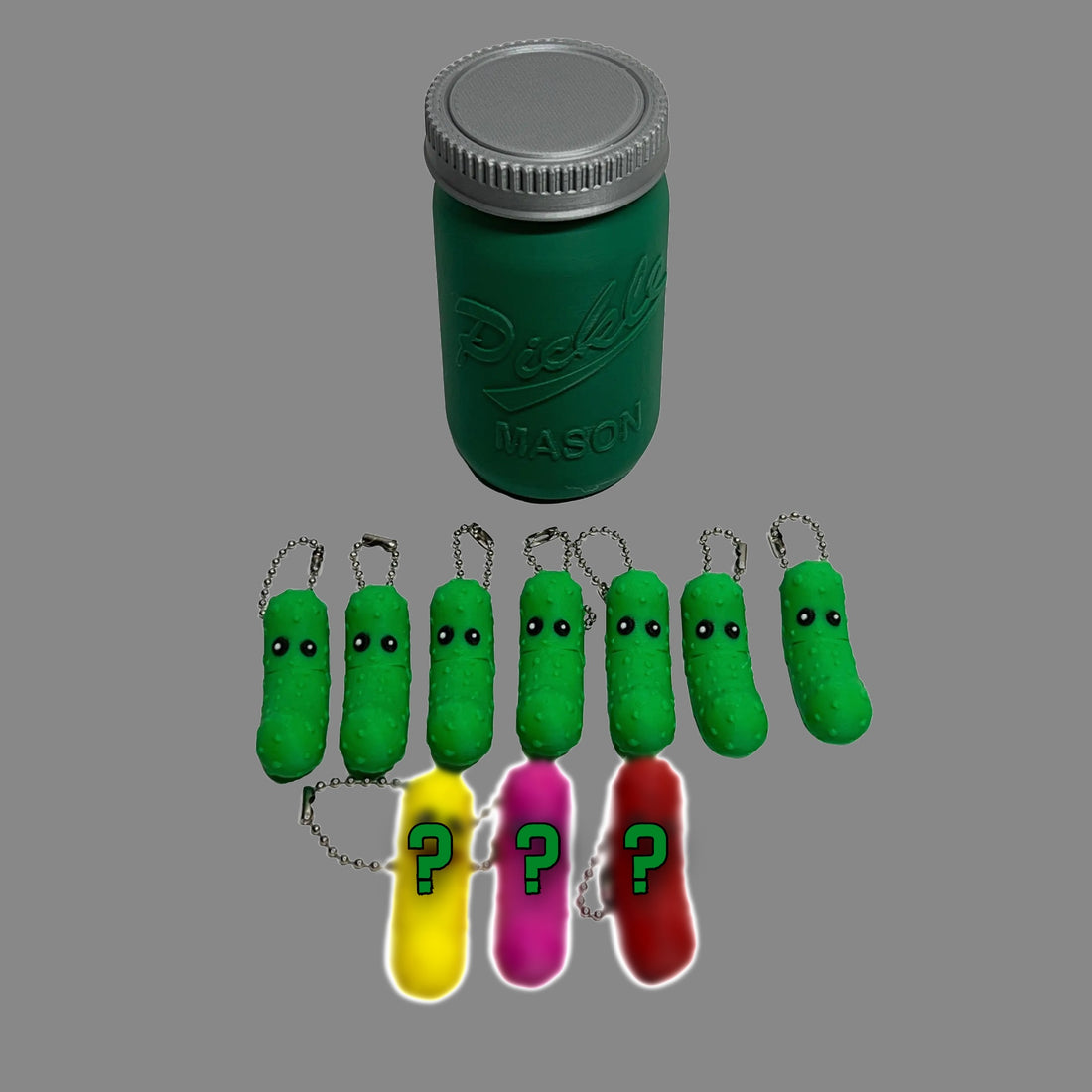 Tickle Pickles - Articulated Pickle Fidgets/Keychains – Roth 3D Prints